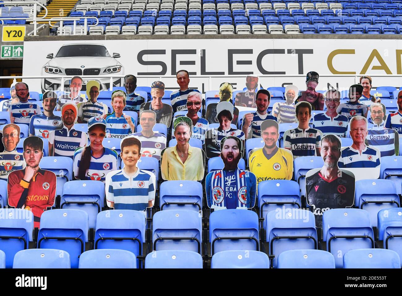 Will this be the last time Cardboard fans at stadiums Stock Photo - Alamy