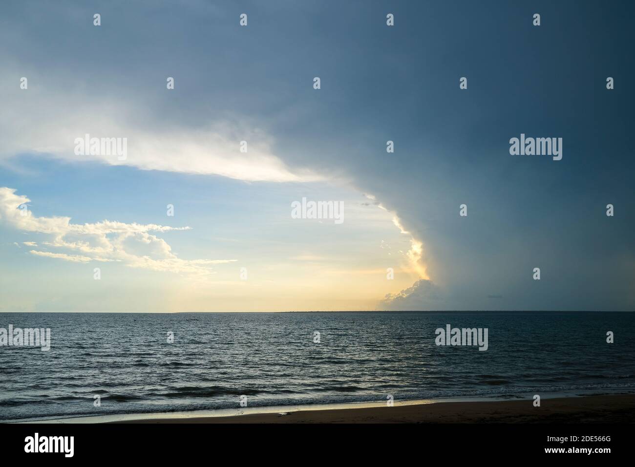 Incoming storm over the ocean Stock Photo - Alamy