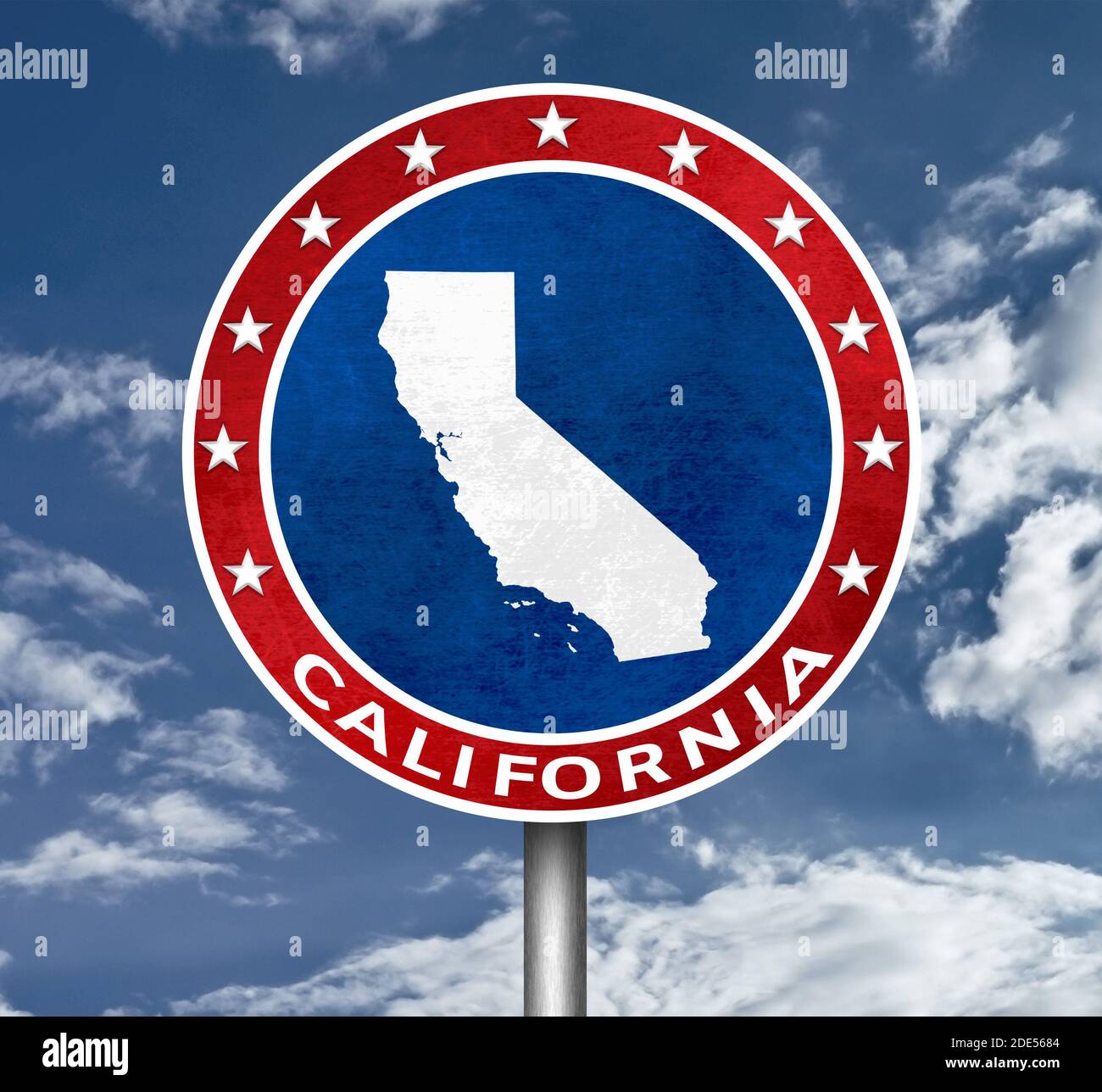 Us state california map hi-res stock photography and images - Alamy