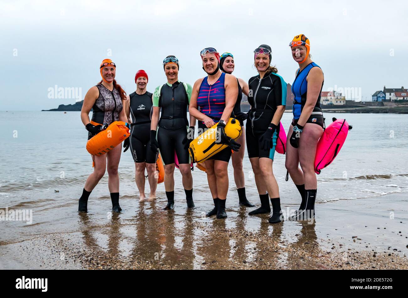 Swimmers dawn north sea hi-res stock photography and images - Alamy