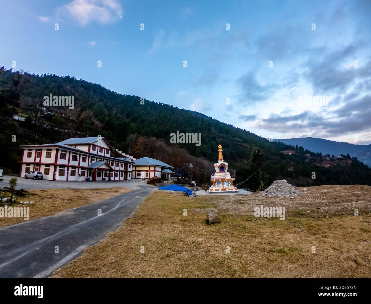 Photo of Monastery of Arunachal Pradesh, Dirang Gompa Stock Photo - Alamy