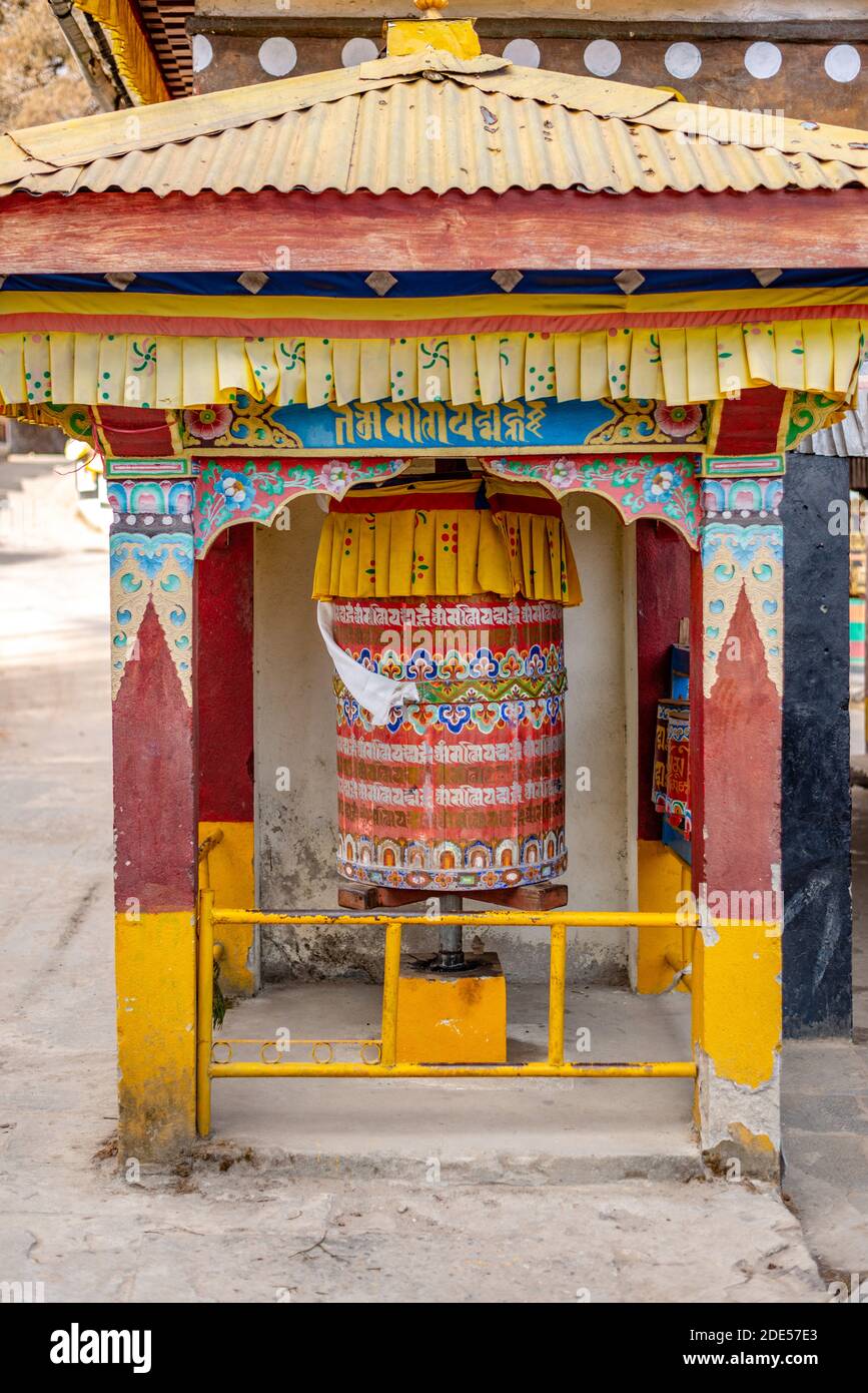 photo of buddhist prayer wheel Tawang Monastery in Arunachal Stock ...