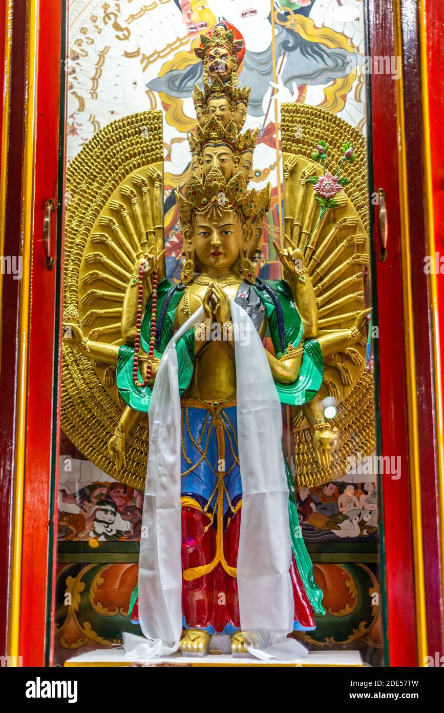 Photo of Statue Inside Tawang Monastery in Arunachal Pradesh, India ...