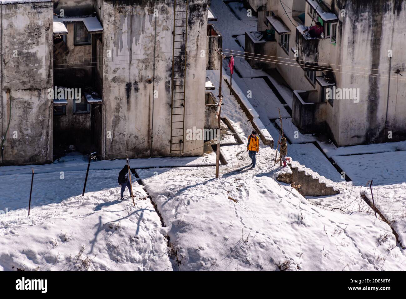 Photo of Snow covered Tawang, Arunachal Pradesh, North East India Stock ...