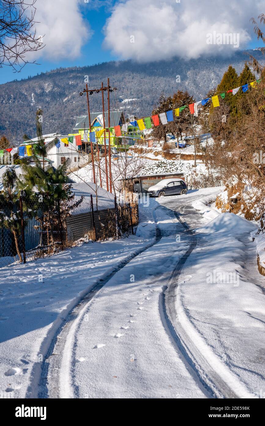 Photo of Empty snow covered in Tawang, Arunachal Pradesh, North East ...