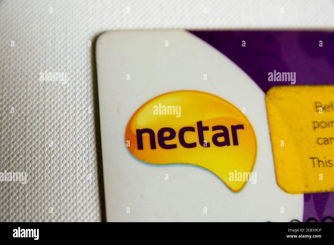 Durham, UK - 7 May 20: Plastic Nectar Card on background. Nectar card ...