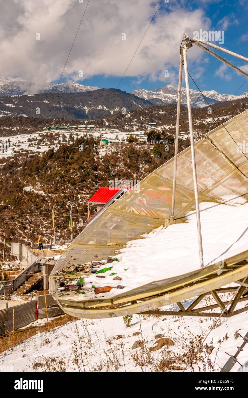 Photo of Snow covered Tawang, Arunachal Pradesh, North East India Stock ...