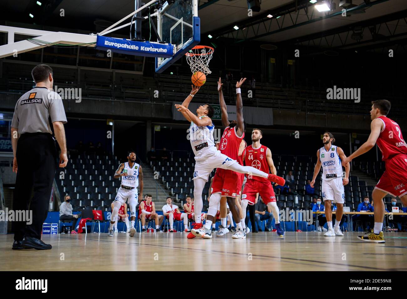 Maurice Marko Pluskota (Lions) in a duels with Eddy Edigin Jr ...