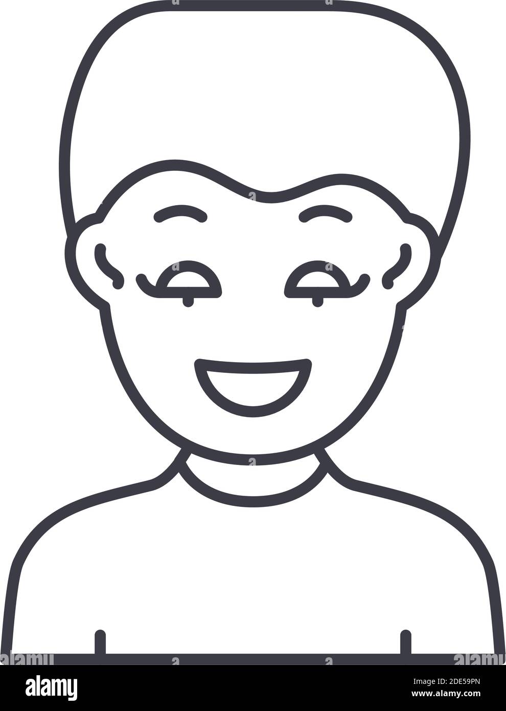 Gentle icon, linear isolated illustration, thin line vector, web design ... Gentle icon, linear isolated illustration, thin line vector, web design ...