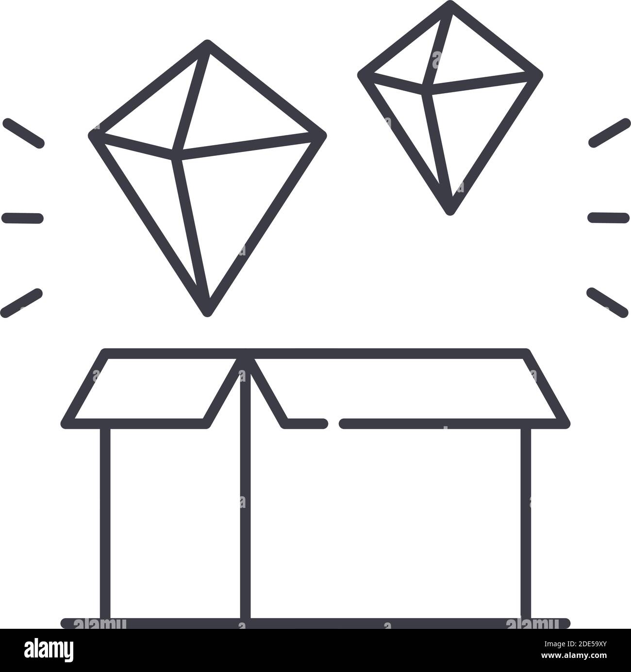 Genesis block icon, linear isolated illustration, thin line vector, web ...