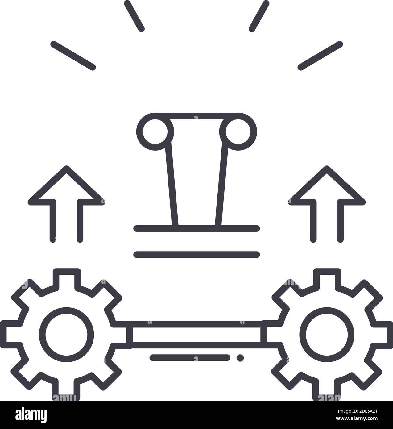 Generate product icon, linear isolated illustration, thin line vector ...