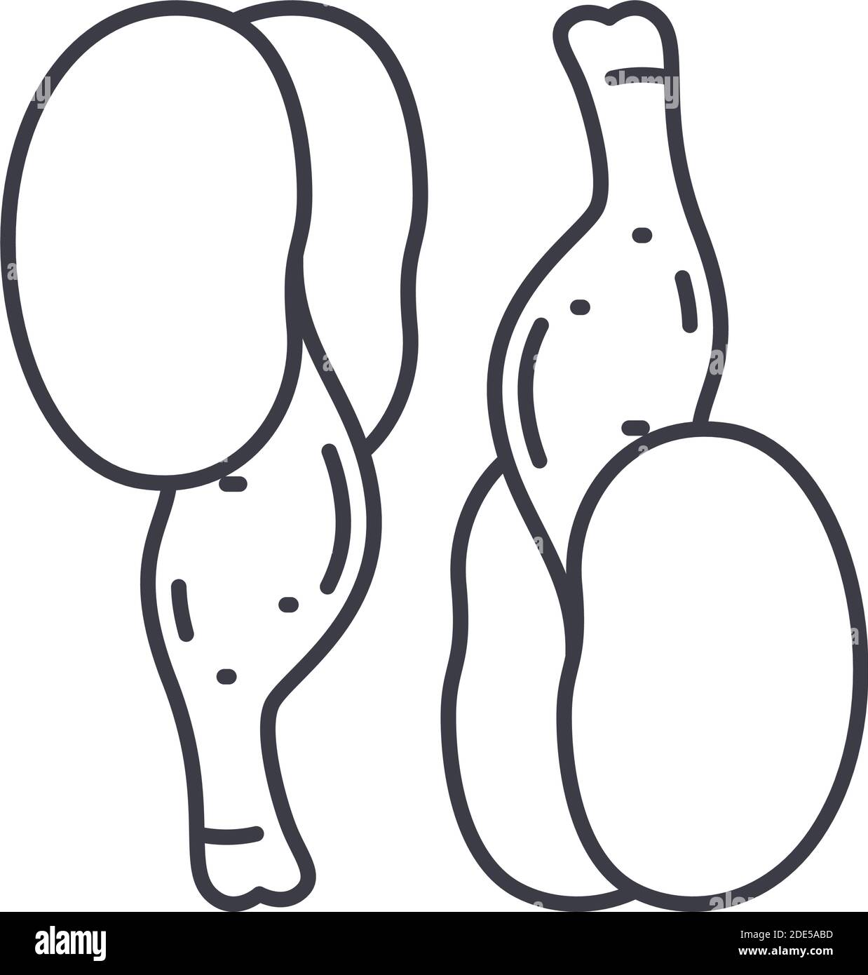 Geoduck pacific icon, linear isolated illustration, thin line vector ...