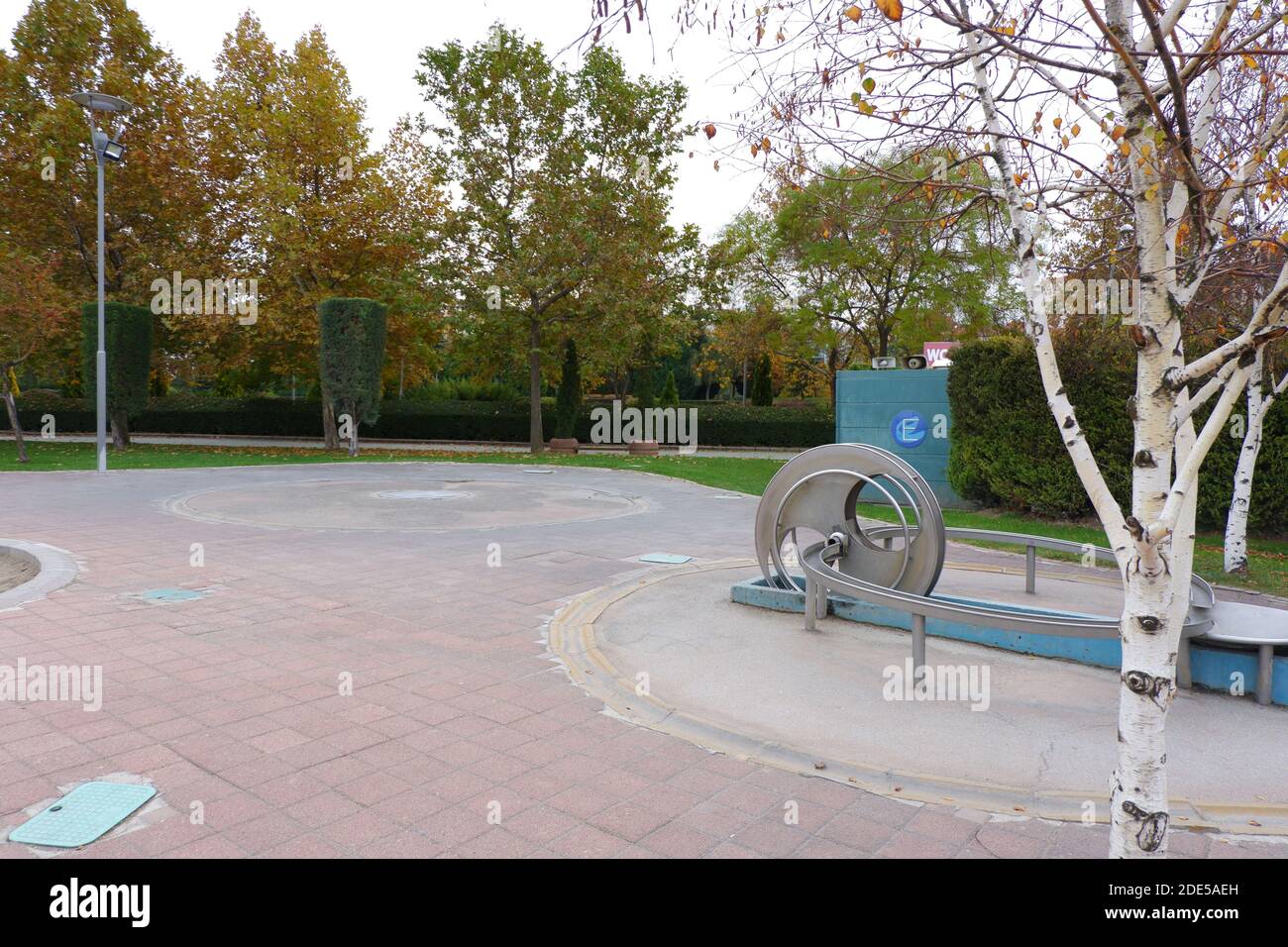 Children Park with Science Toys Stock Photo - Alamy