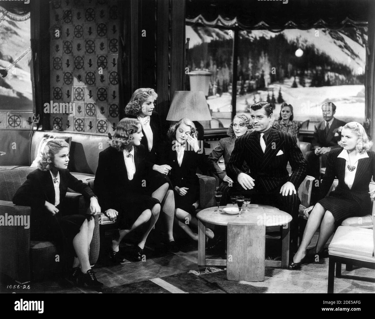 LORRAINE KREUGER VIRGINIA GREY VIRGINIA DALE PAULA STONE CLARK GABLE BERNADENE HAYES and JOAN ...