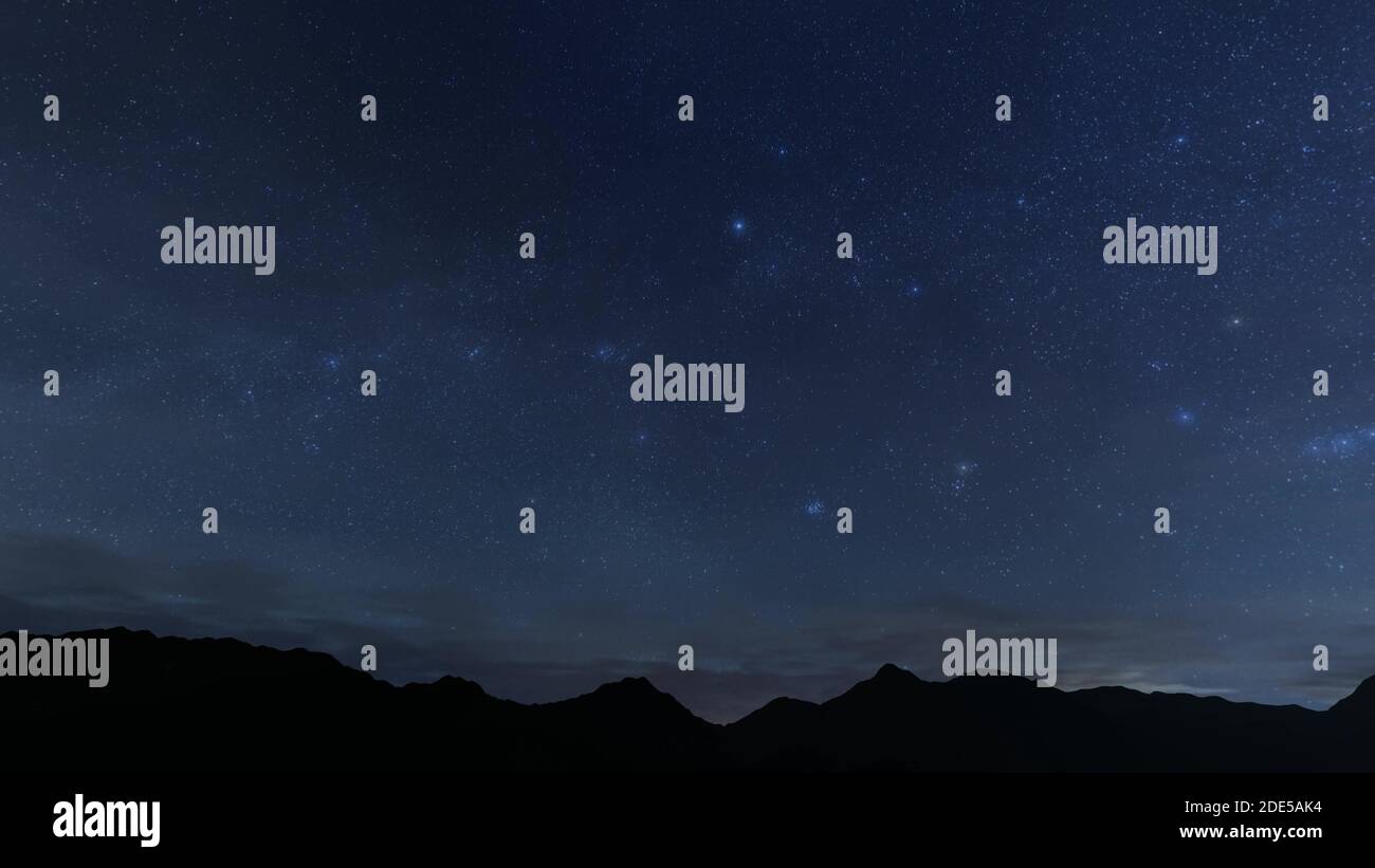 Star sky long exposure starry night Galaxy space 3d render Stock Photo ...