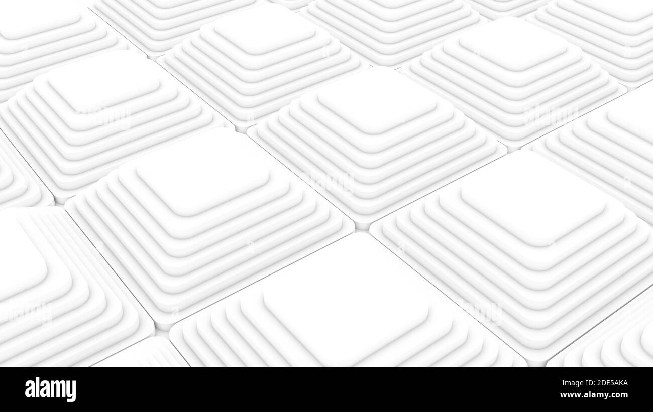 3d white squares moving Abstract background. concept digitally ...