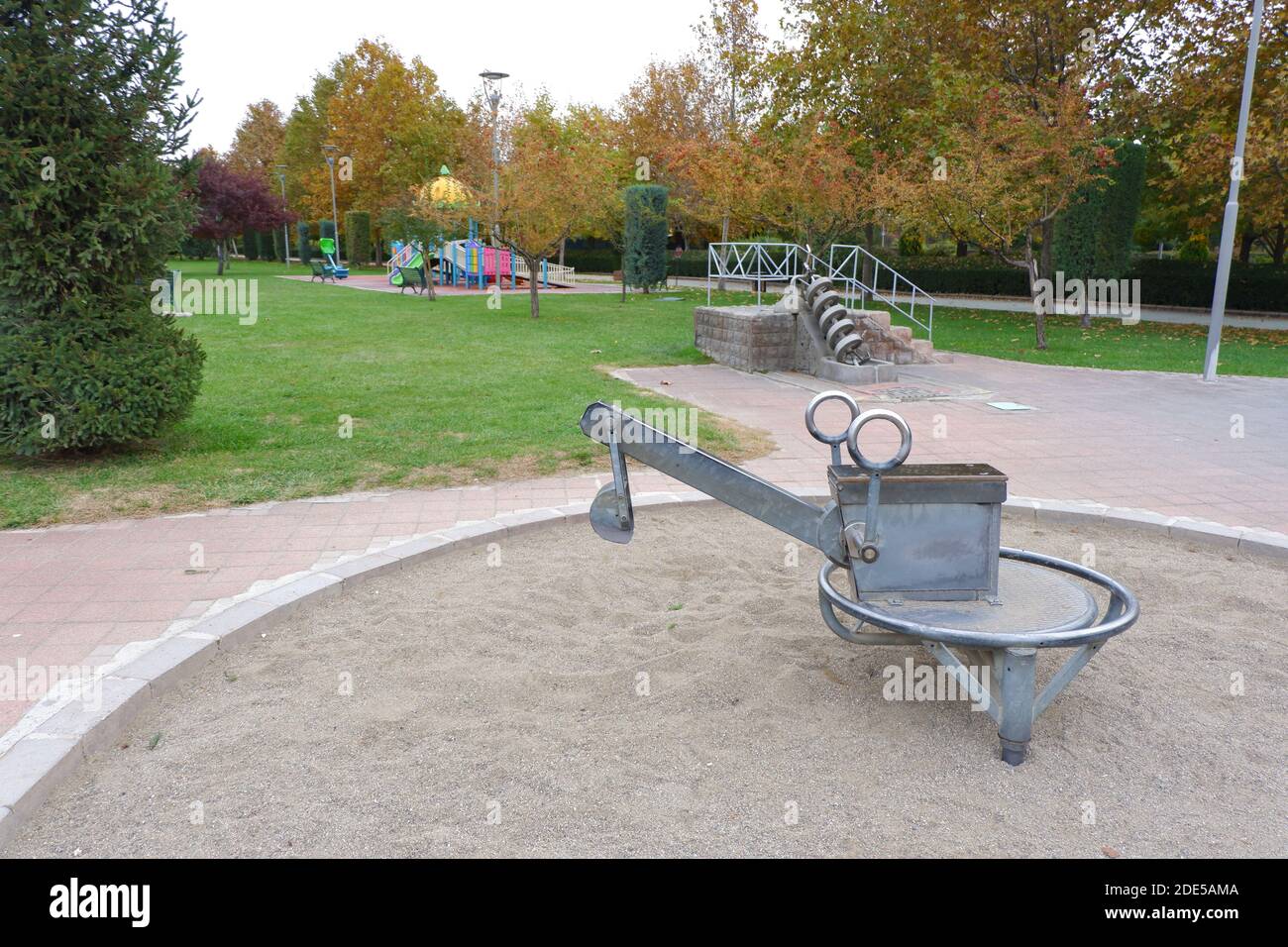 Children Park with Science Toys Stock Photo - Alamy