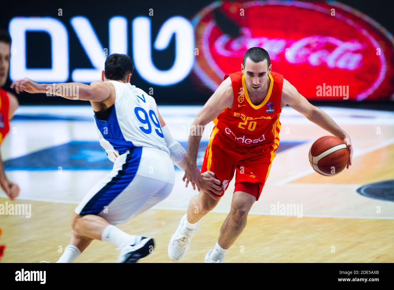 Ferran Bassas of Spain and Yiftah Ziv of Israel in action during the ...