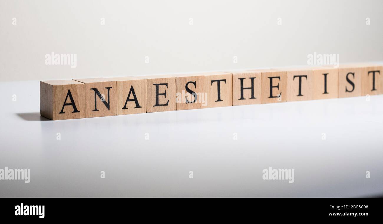 Dictionary definition of the word Anaesthetist Stock Photo - Alamy