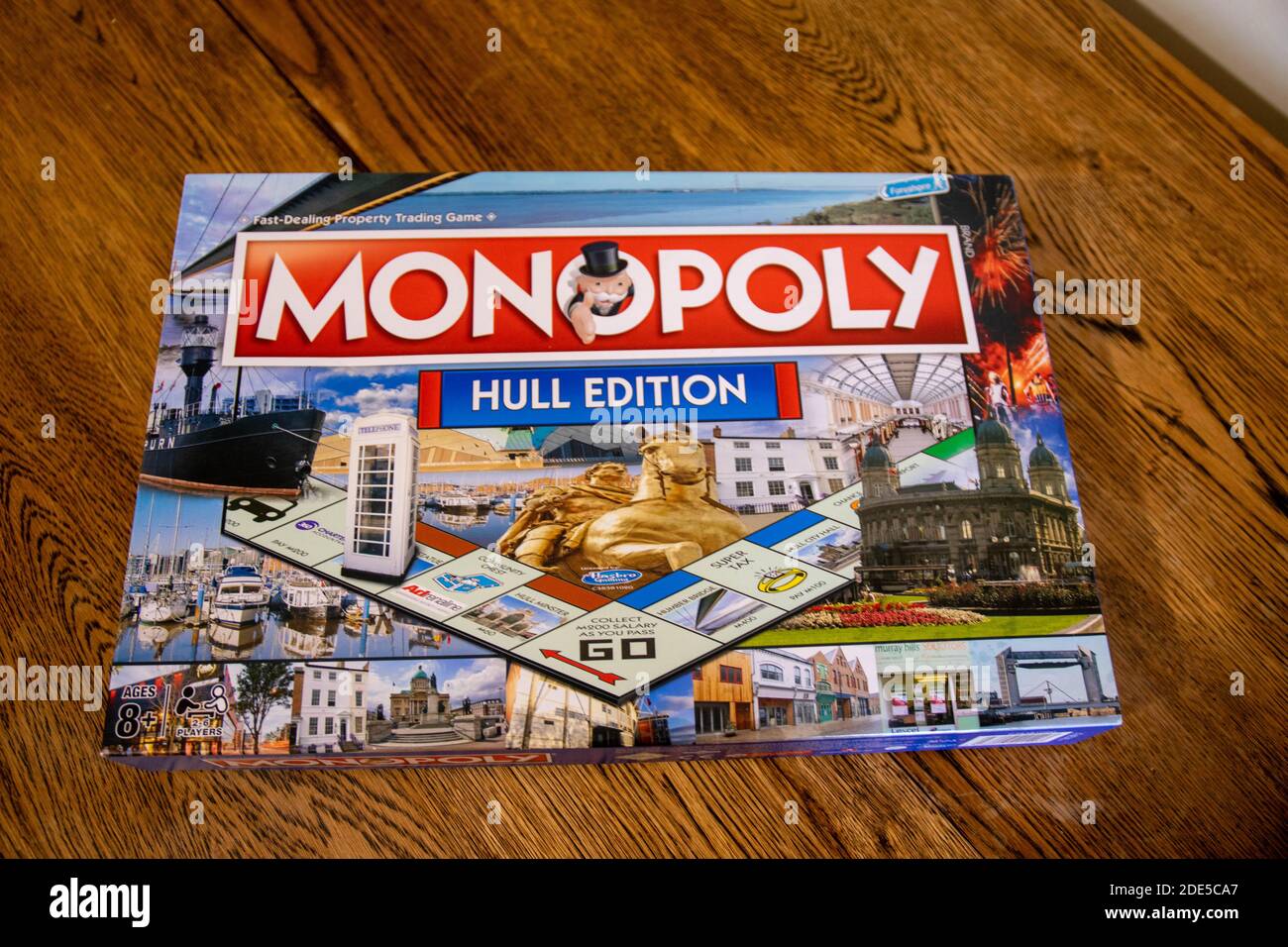 Hull, UK - 5 April 2020: Hull edition of Monopoly, the classic fast ...