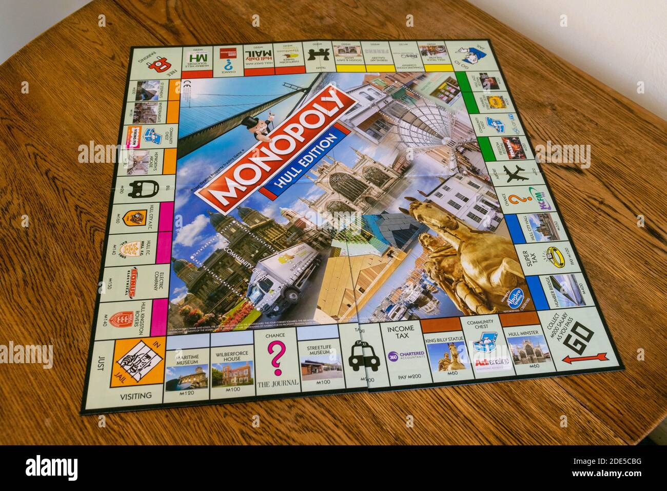 Hull, UK - 5 April 2020: Hull edition of Monopoly, the classic fast ...