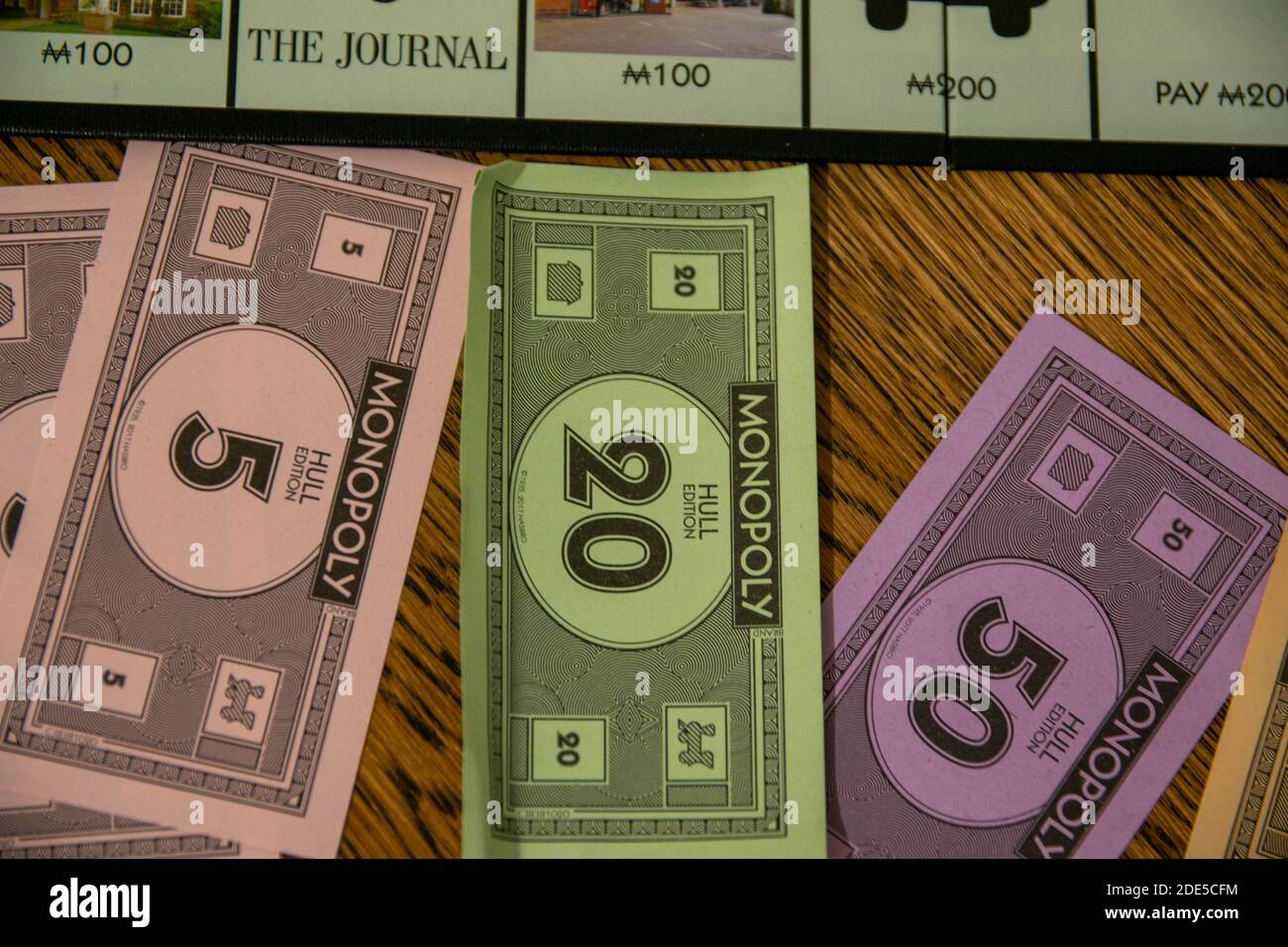 Hull, UK - 5 April 2020: Hull edition of Monopoly, the classic fast ...