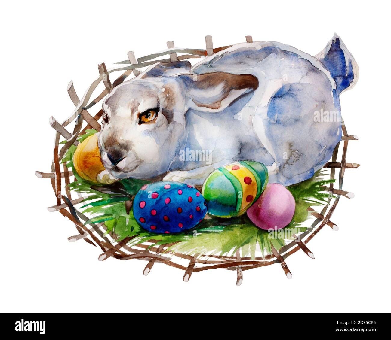 Vintage blue rabbit Cut Out Stock Images & Pictures - Alamy