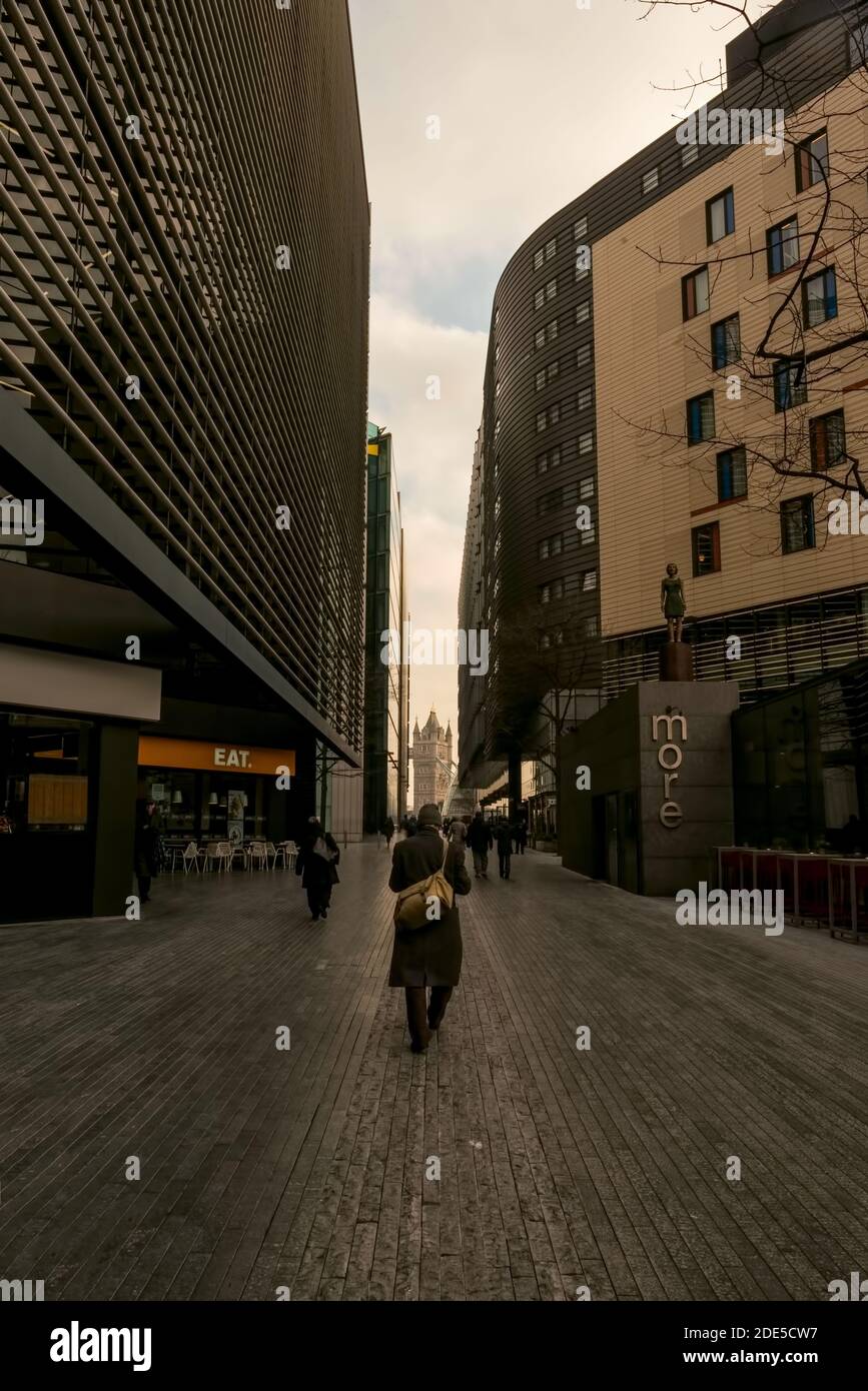 Walking towards Tower Bridge in London, England Stock Photo - Alamy