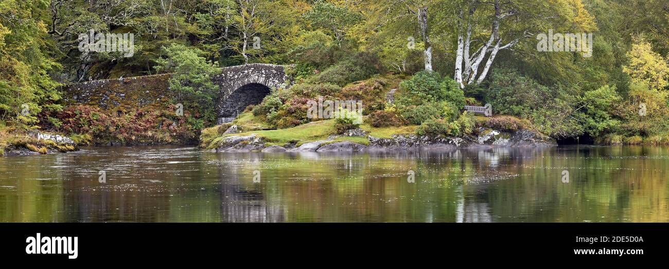 The Old Shiel Bridge across the River Shiel at Blain, Moidart, Lochaber ...