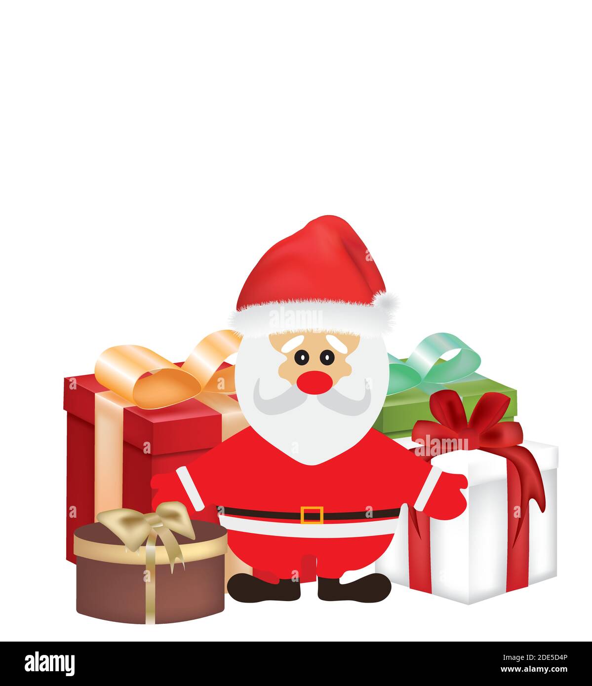 Santa Clause with presents. vector illustration Stock Vector Image ...