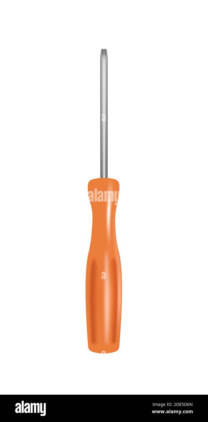 Isolated orange screwdriver. vector illustration Stock Vector Image ...