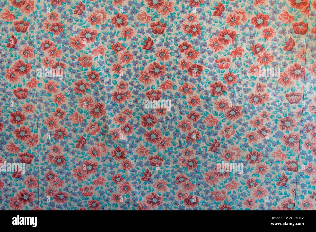 Old retro wallpapers with different patterns in old abandoned buildings ...