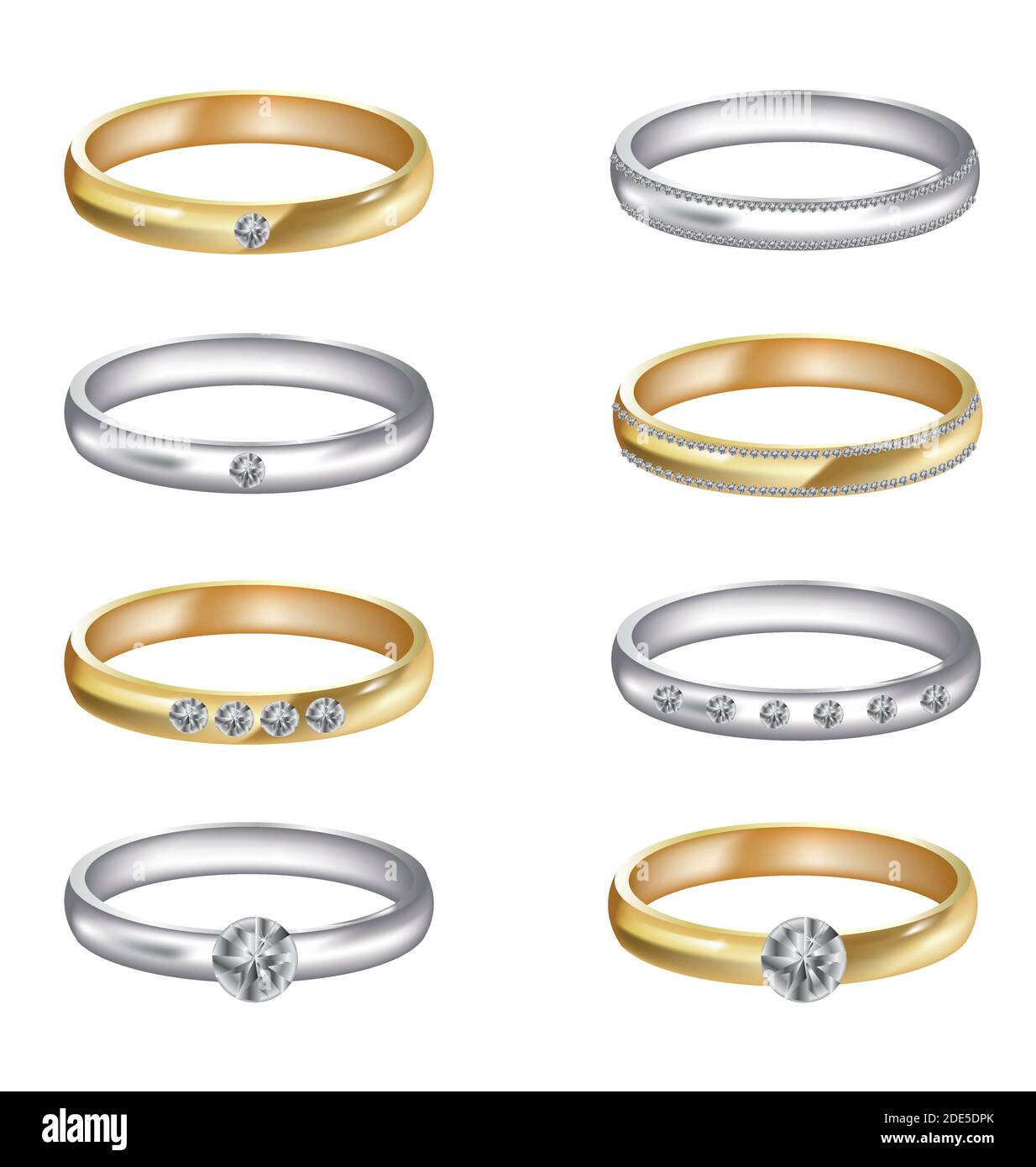 Silver wedding rings hi-res stock photography and images - Alamy