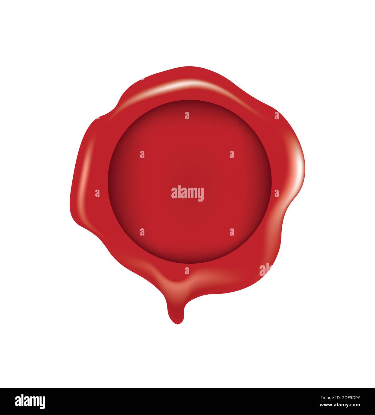 Red wax stamp. vector illustration Stock Vector Image & Art - Alamy