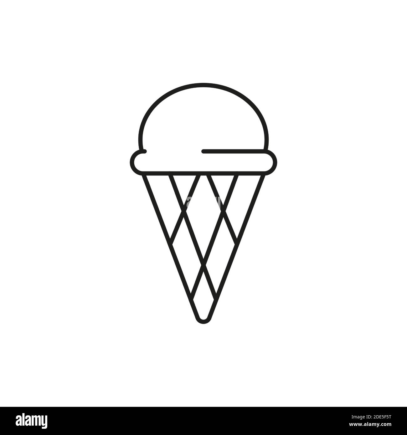 ice cream icon element of fast food icon for mobile concept and web ...