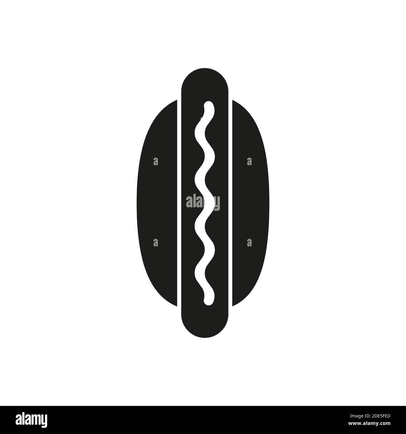 hot dog icon element of fast food icon for mobile concept and web apps ...