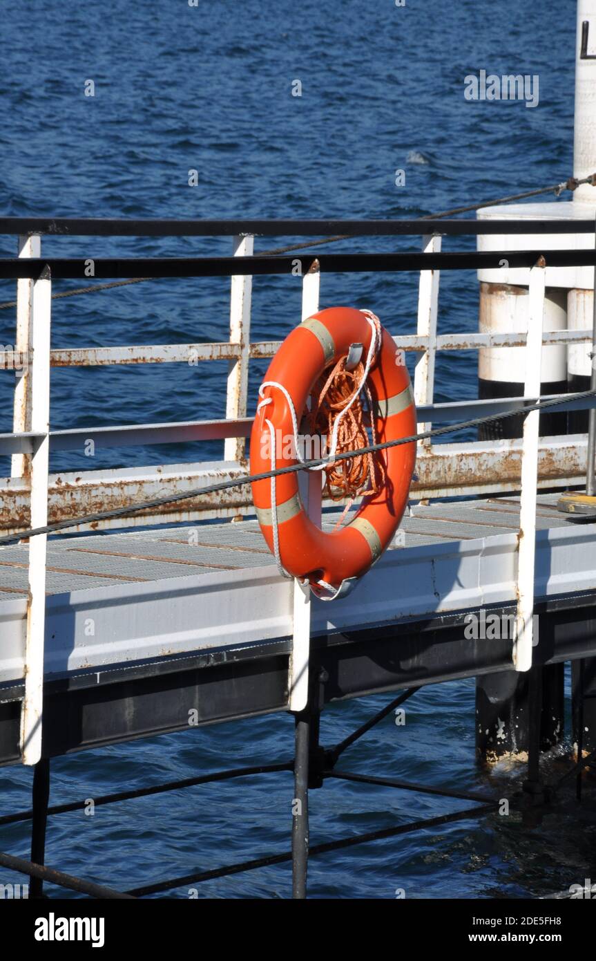 Jetty on lake Como Stock Photo - Alamy
