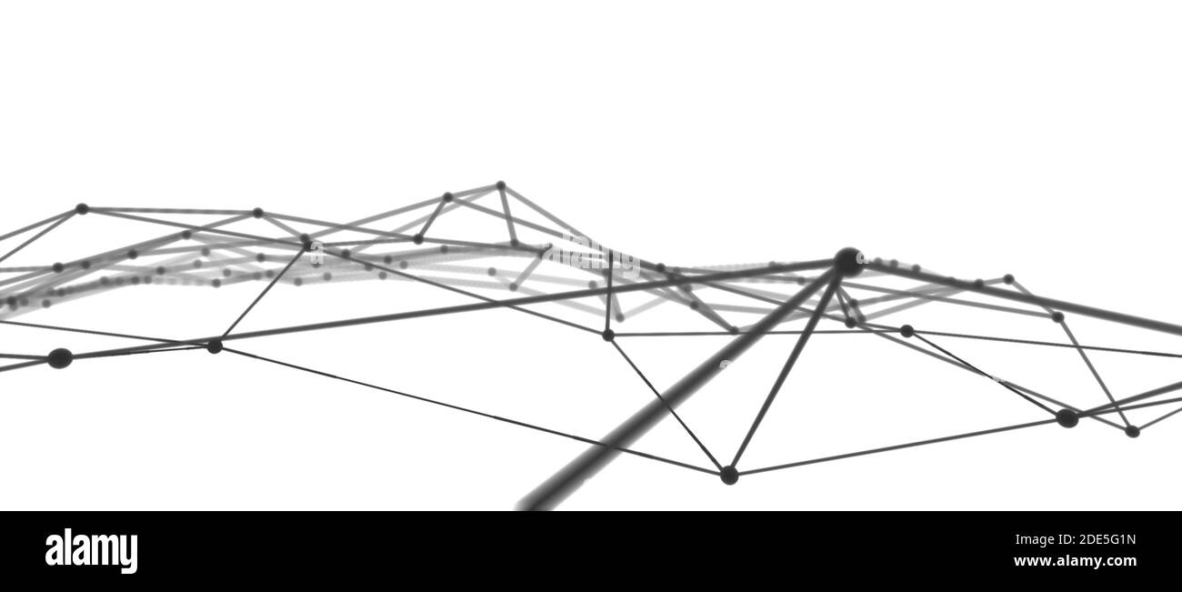 Wireframe Structure Modern Abstract Grid Lattice Mesh Virtual Background Digital Technology