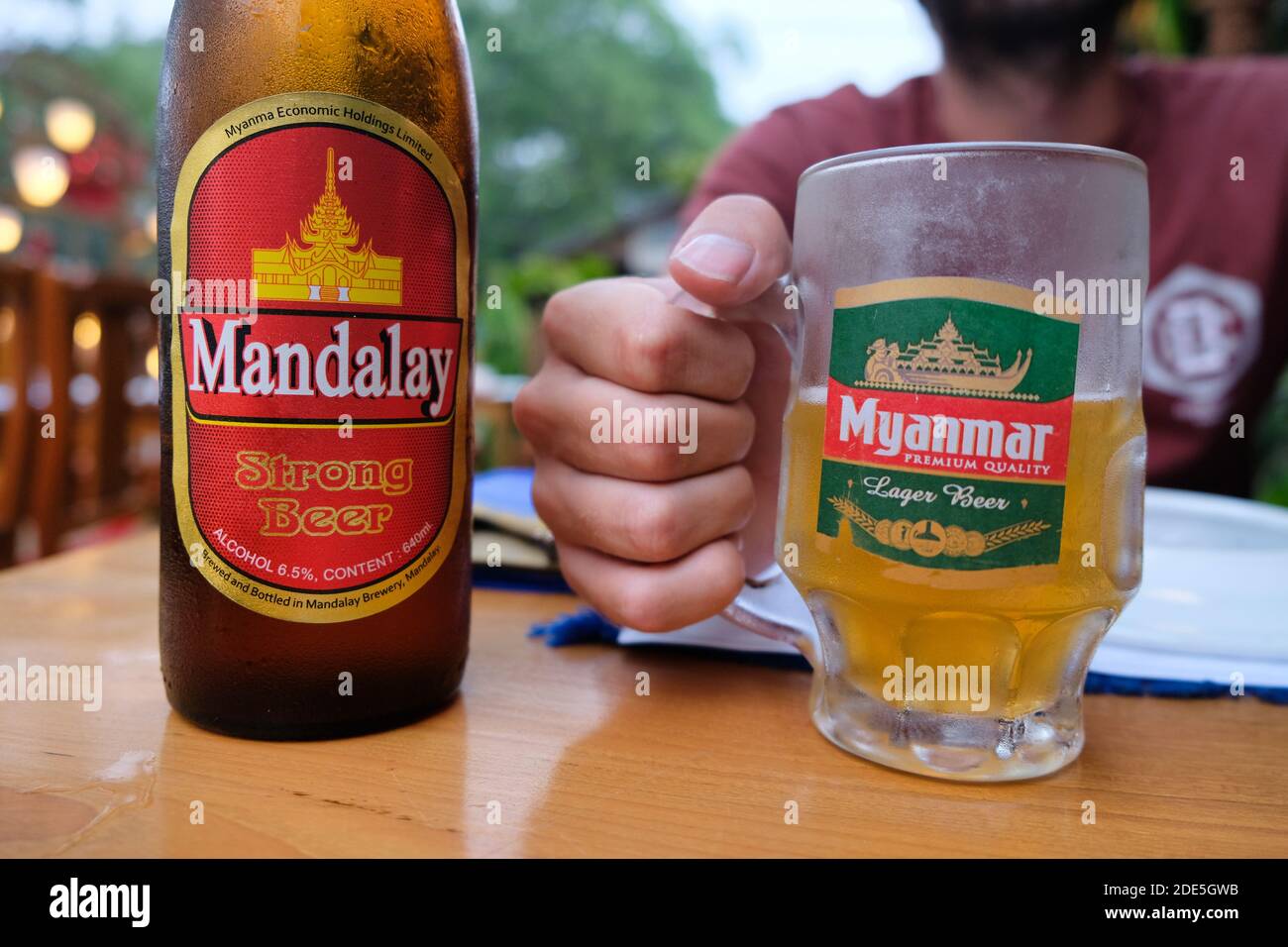 Strong beer, Mandalay in Myanmar Stock Photo - Alamy