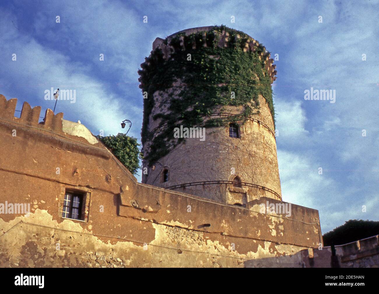 Reportage Sicily, Italy, 1992, Trabia, St. Nicholas castle (scanned ...