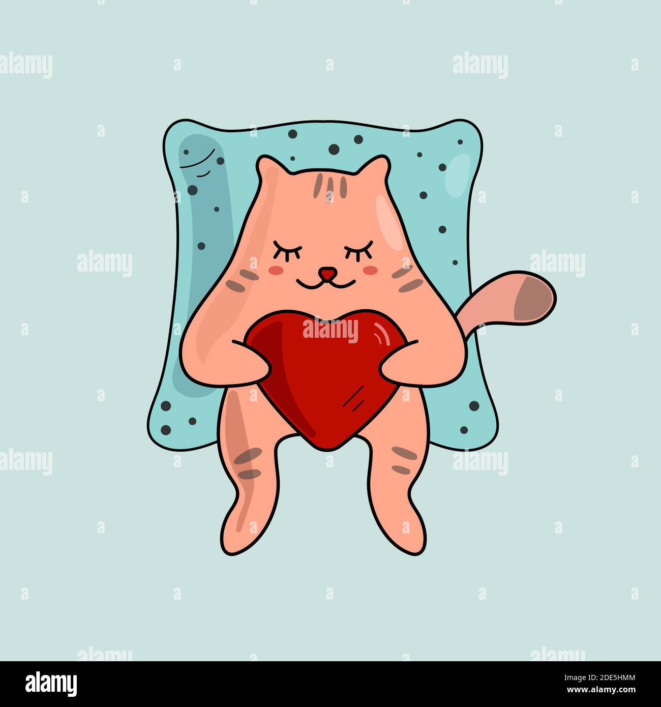 Sweet little baby sleeping Stock Vector Images - Alamy