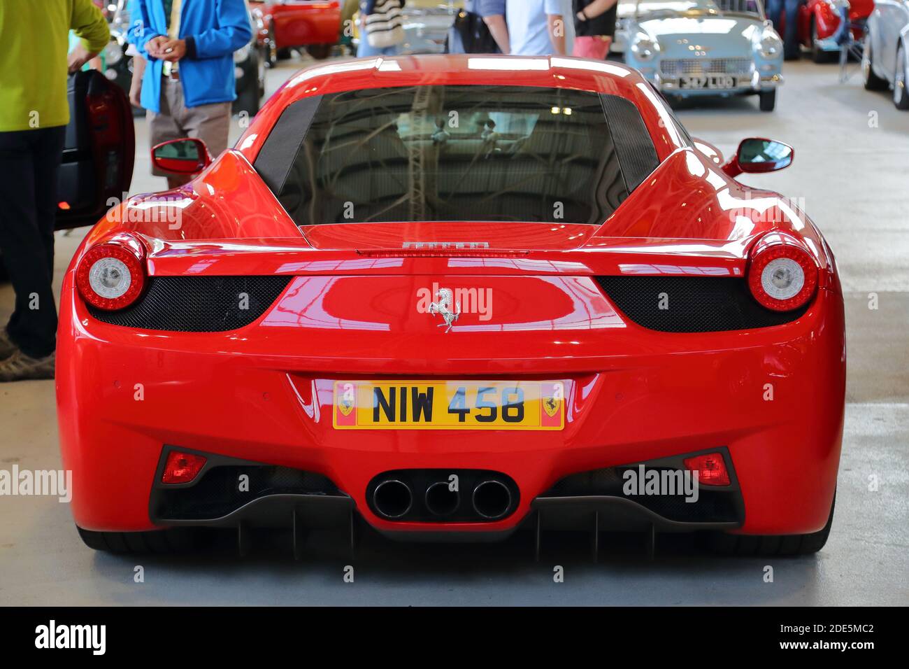 Red Ferrari 458 Italia at RAF Benson, Oxfordshire, UK Stock Photo - Alamy