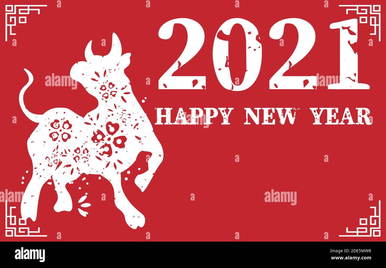 2021 Chinese New Year Greeting Card, poster, flyer or invitation design ...