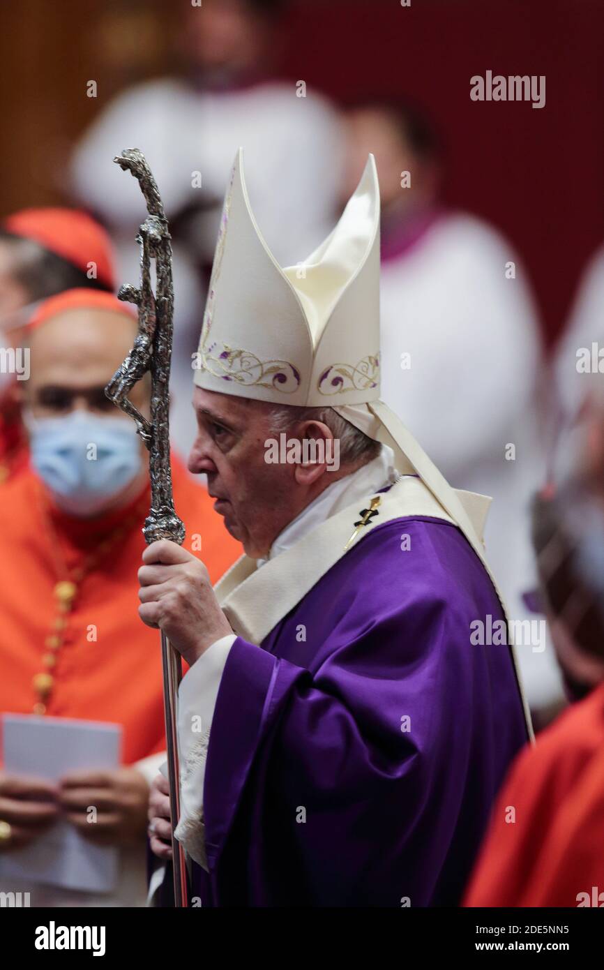 November 29, 2020 - Vatican City (Holy See) - POPE FRANCIS celebrates ...