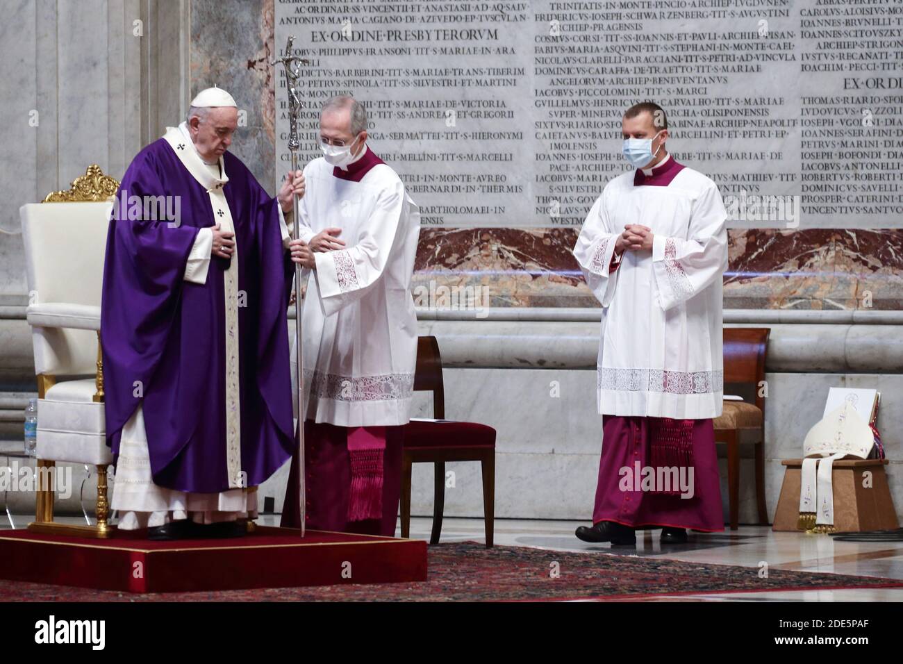 November 29, 2020 - Vatican City (Holy See) - POPE FRANCIS celebrates ...