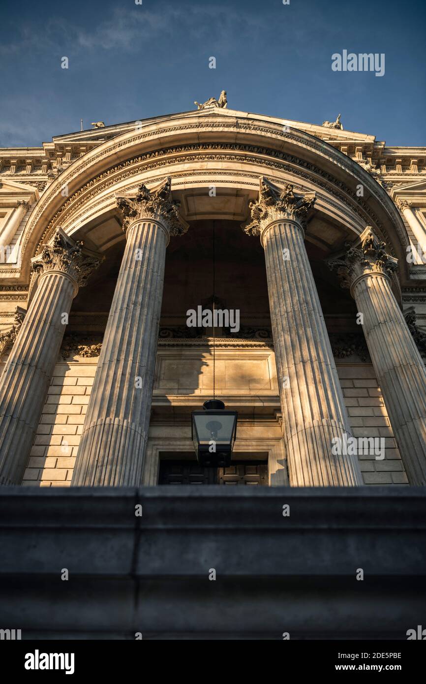 St Pauls Cathedral London architecture, of the old historic building ...