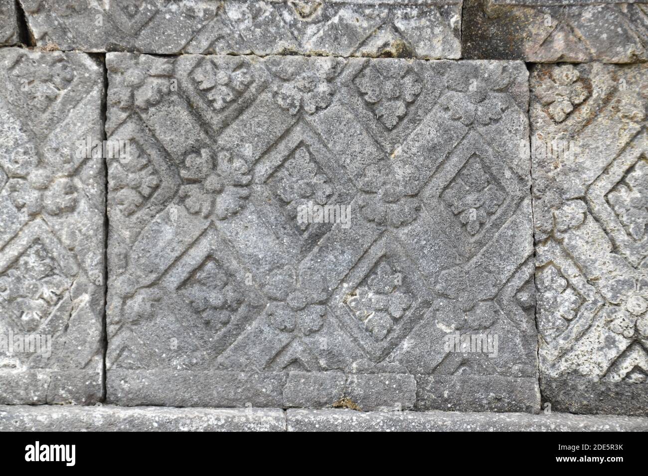 ancient art patterns on the walls of the main temple of the Sojiwan ...