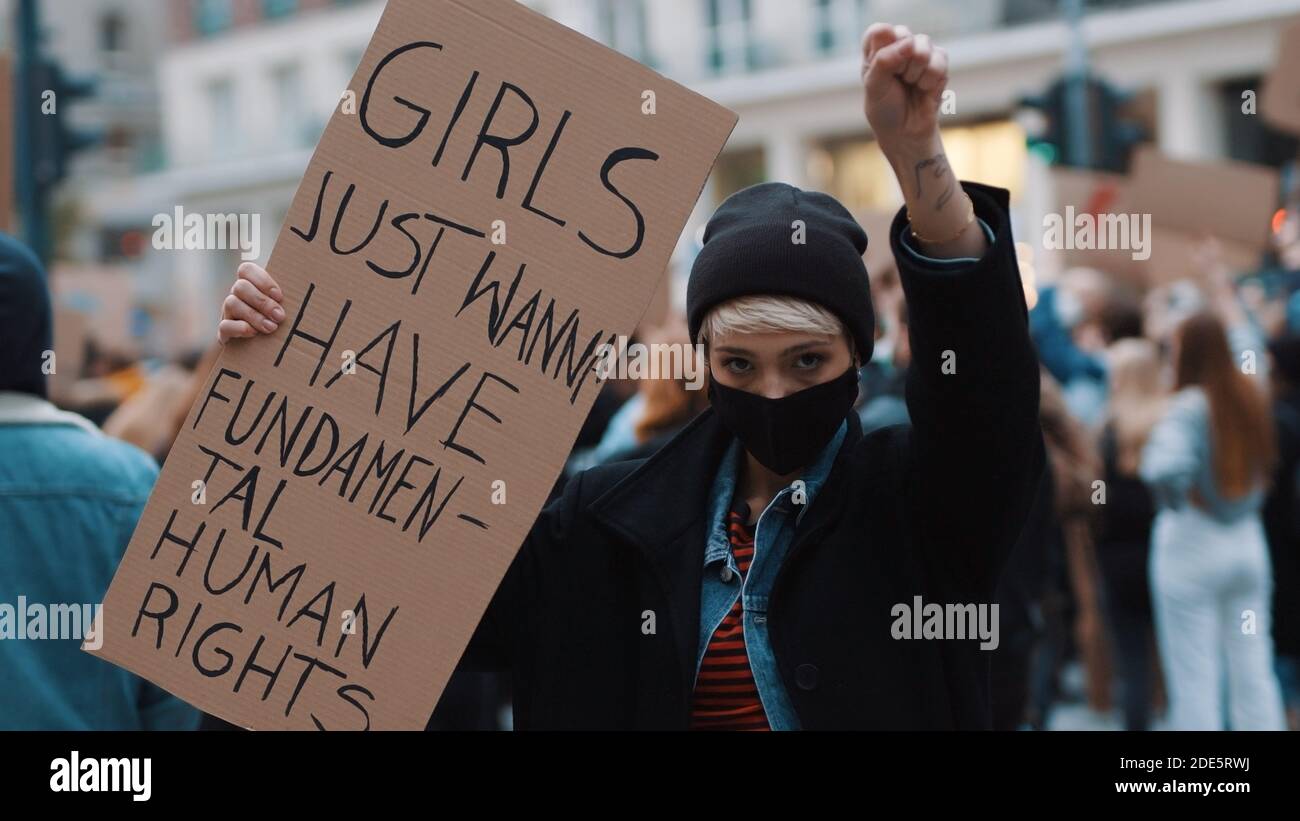 Girls just wanna have fundamental human rights. Woman march anti ...