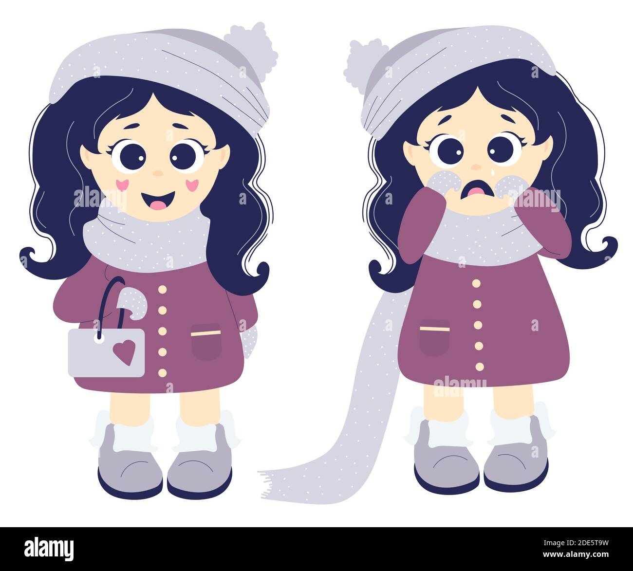 Beauty girl crying tears Stock Vector Images - Alamy