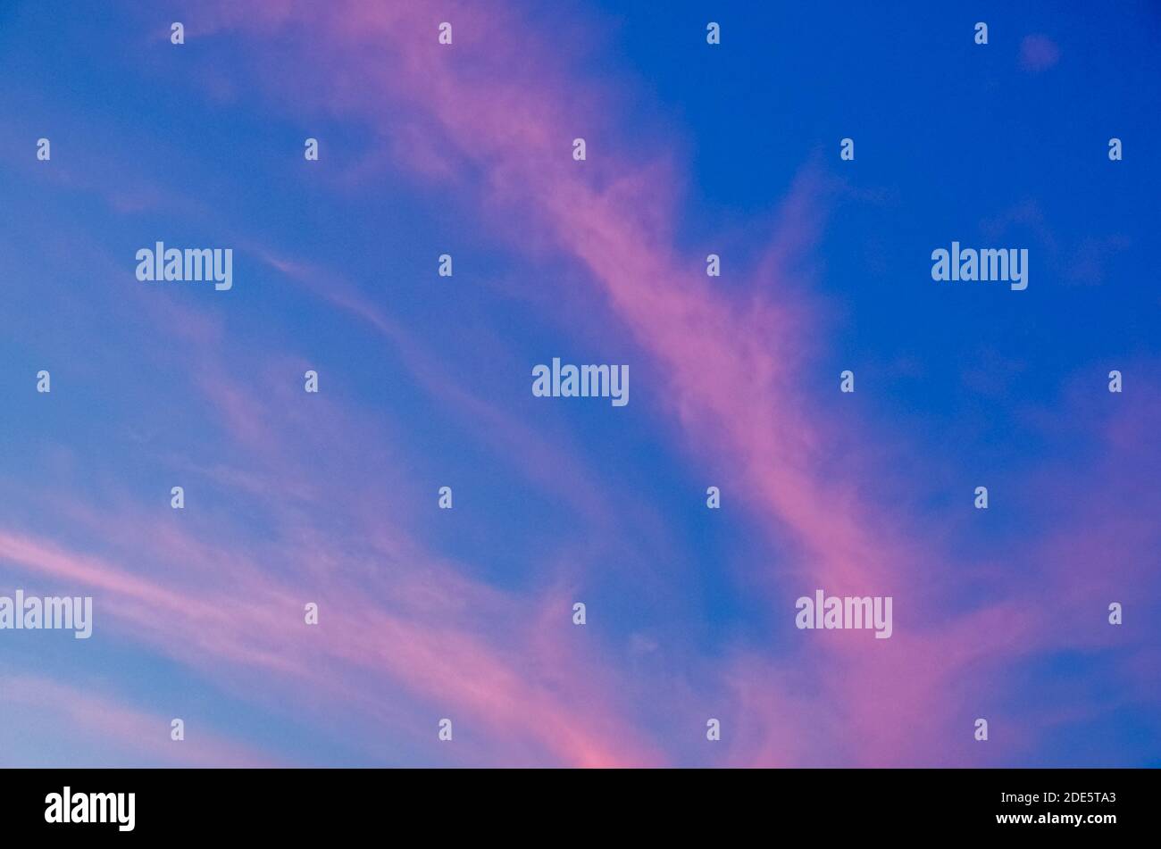 Pink Trails in the Sky Stock Photo - Alamy